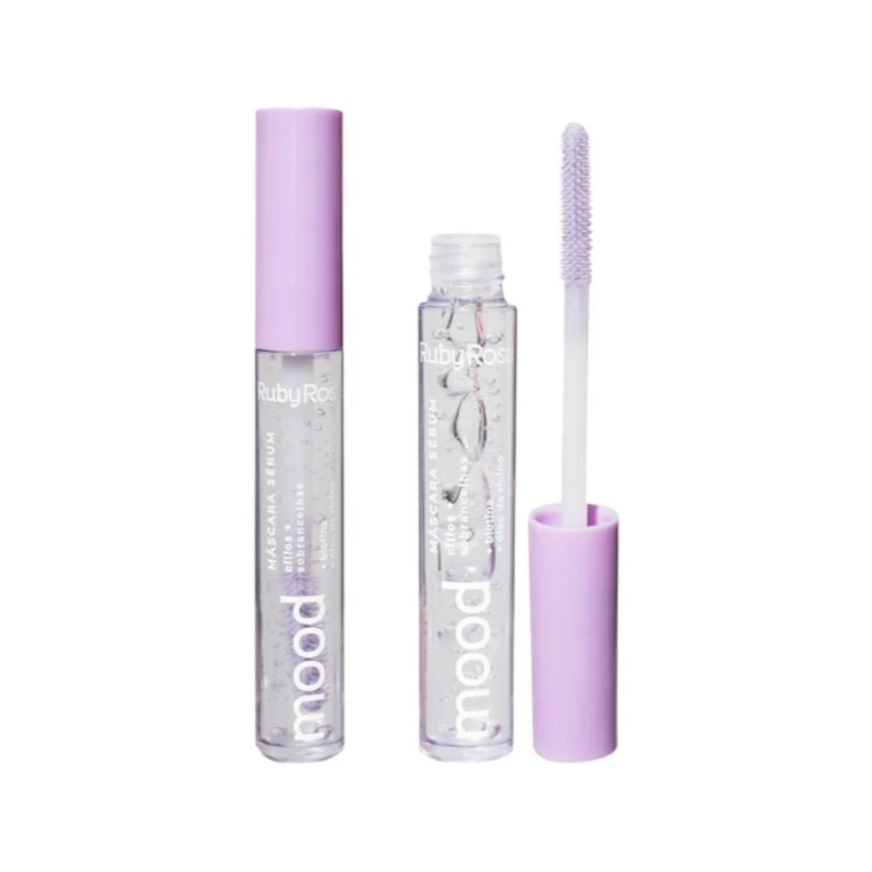 Mascara Serum Gel Incolor para Sobrancelha + Rímel Incolor para Cílios ...