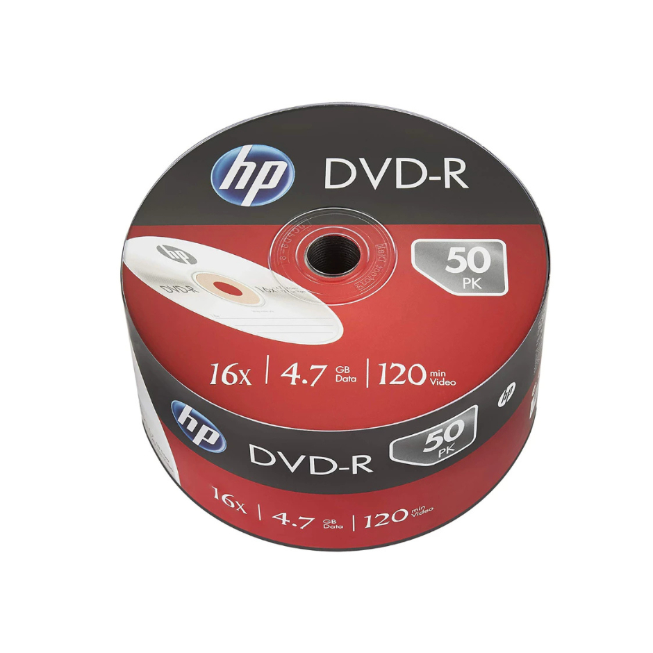 50 unidades de Mídia Virgem DVD-R 4.7gb 120min 16x - Hp Grava Jogo | Shopee Brasil