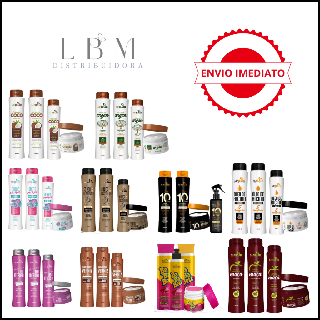 Kit Shampoo Condicionador Mascara e Finalizador 12 Itens | Shopee Brasil