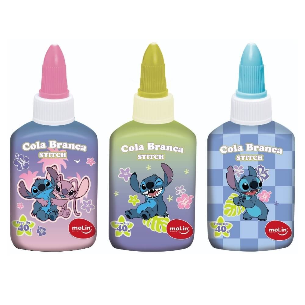 Cola Líquida Stitch Disney 40gr | MOLIN (Unidade ) | Shopee Brasil