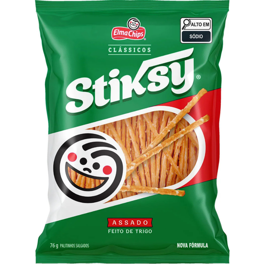 Kit 10 Salgadinho Palitinho Stiksy 76g | Shopee Brasil