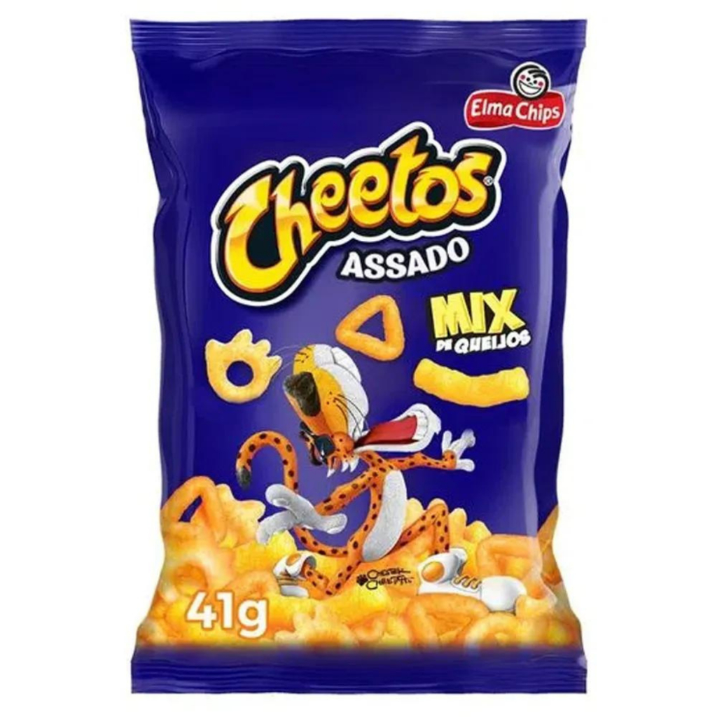 Kit 10 Salgadinho De Milho Mix De Queijos 41g | Shopee Brasil