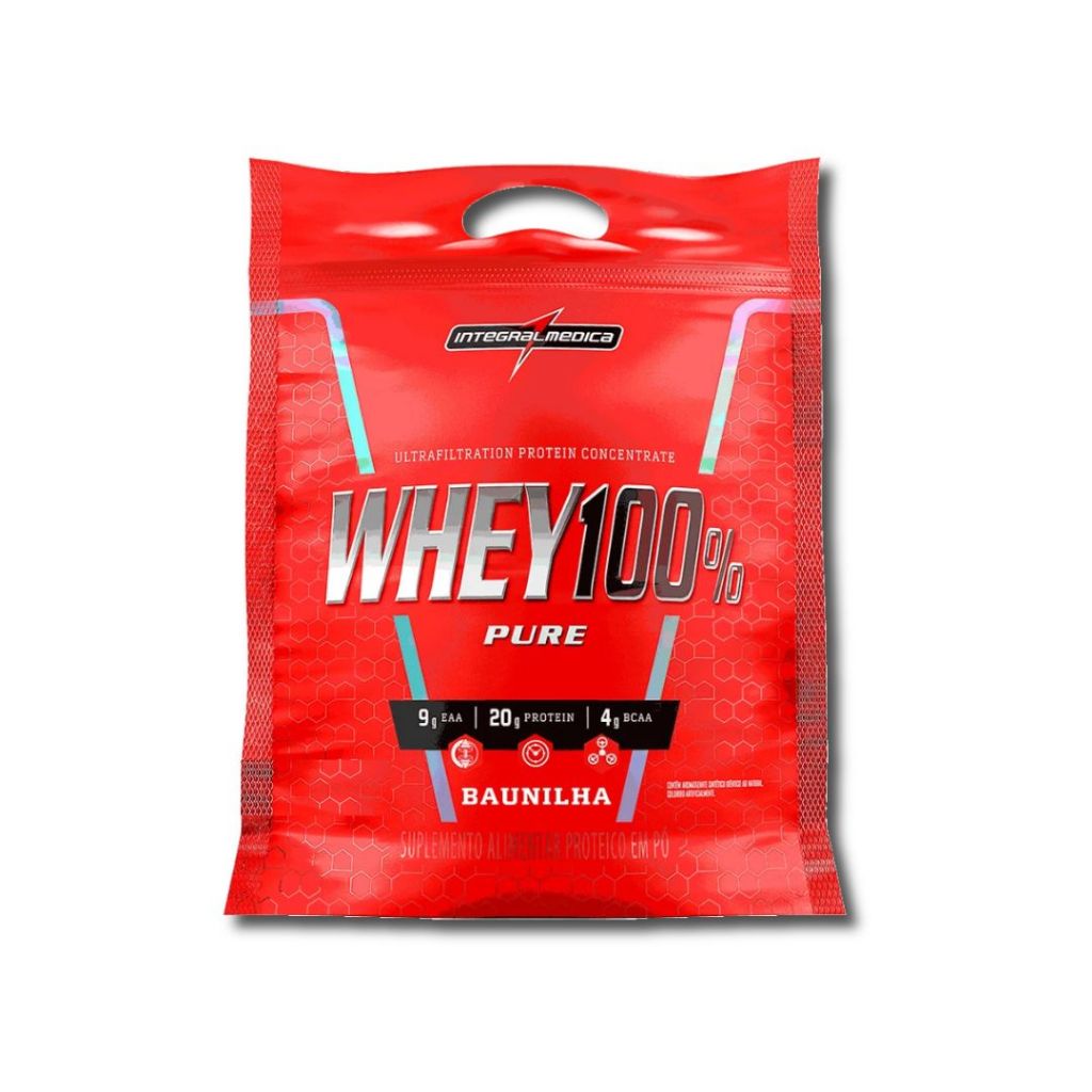 Whey 100% Pure - Integral Médica - 900g Concentrado | Shopee Brasil