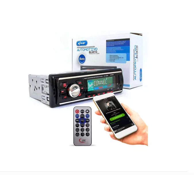 Som Automotivo Knup Kp-c18bh Com Usb, Bluetooth E Leitor De Cartão Sd | Shopee Brasil