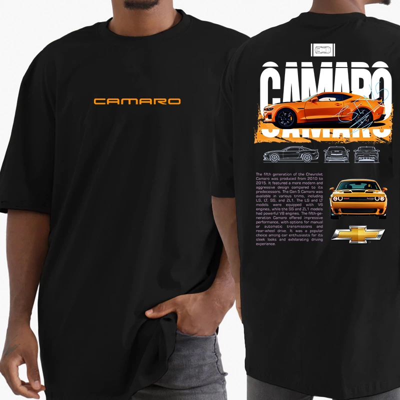 Camisa Masculina Algodão Camaro Turbo Carro Esportivo Racing | Shopee ...