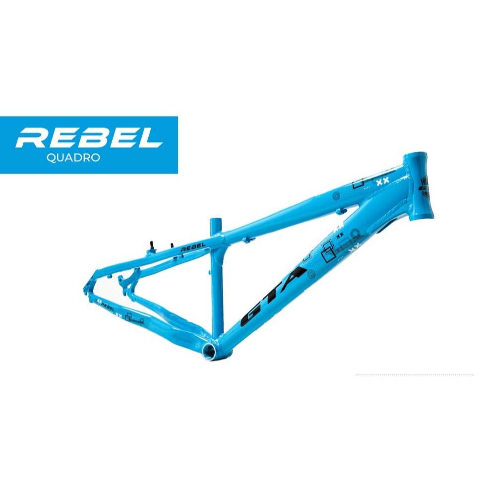 Quadro de Bicicleta aro 26 modelo Freeride GTA Rebel Azul Claro BMX ...