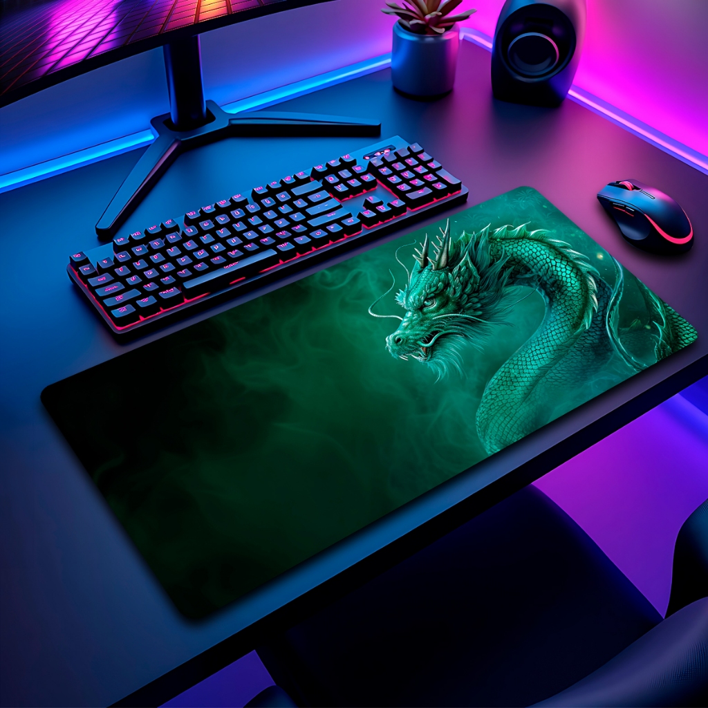 Mouse Pad Dragao Japones Gamer Antiderrapante Grande Diversas Estampas ...