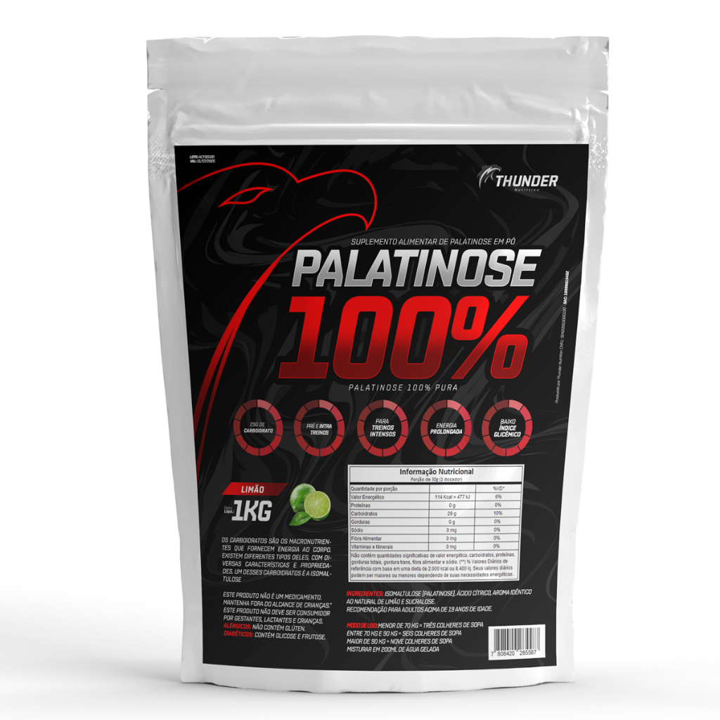 Palatinose Refil 1kg Thunder - Isomaltulose | Shopee Brasil