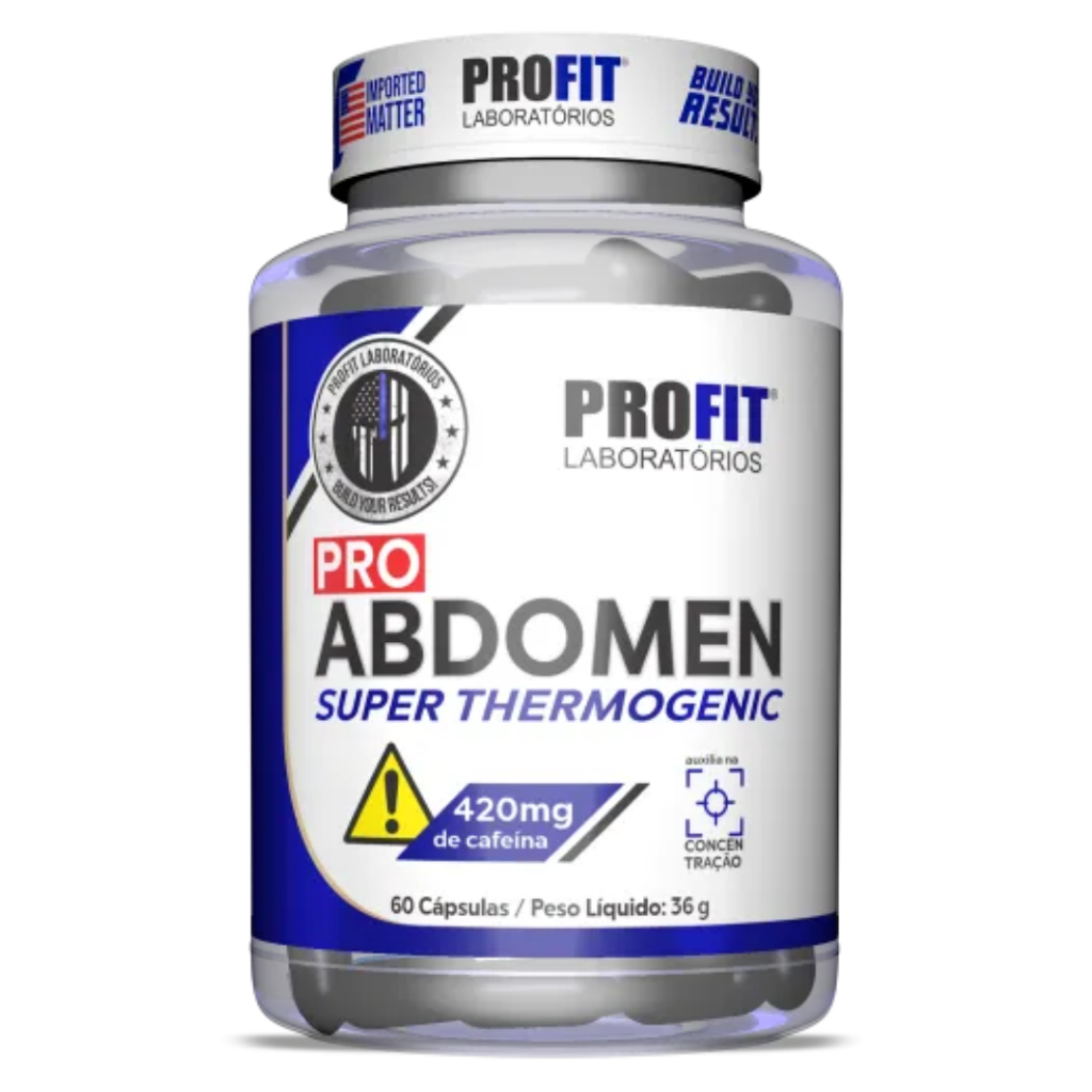 Pro Abdomen 420g Cafeína 60 Caps - Profit | Shopee Brasil