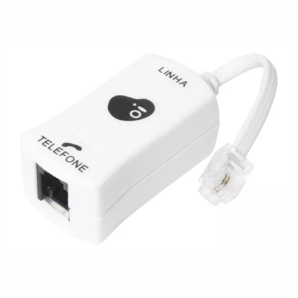 Filtro de Linha ADSL Simples Para Telefone e Modem Rj11 | Shopee Brasil