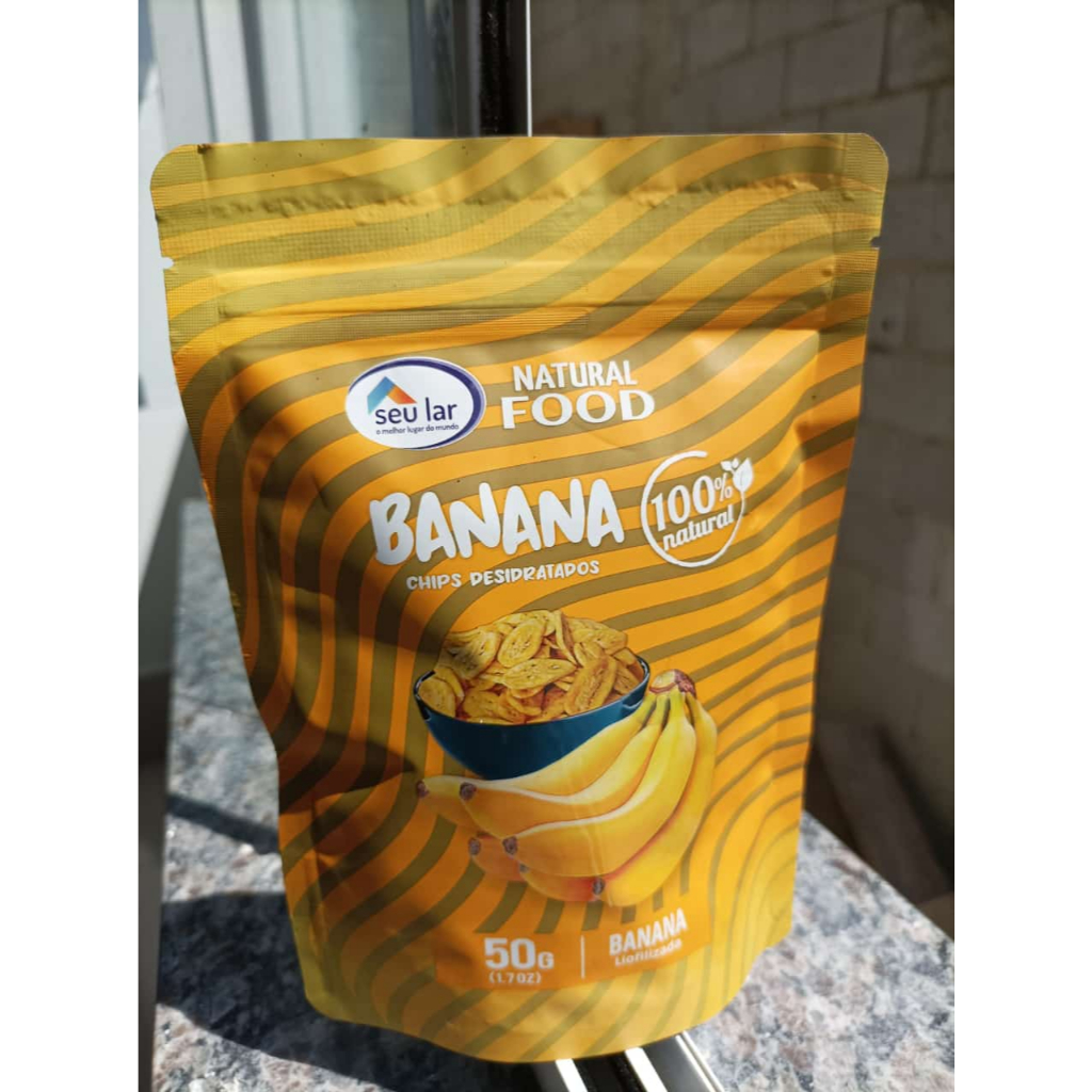 Chips Banana Jaca Liofilizados Crocante kit com 10un de 50g SÓ FRUTA ...