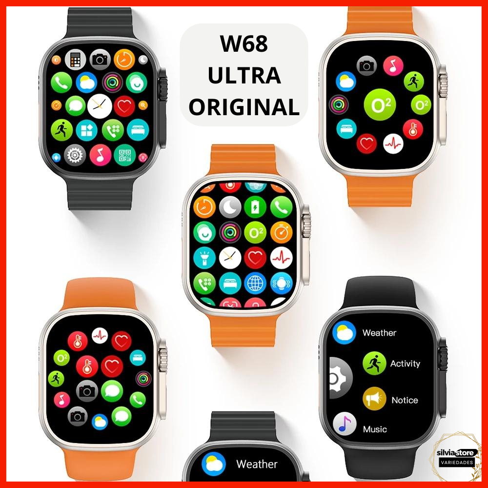 SmartWatch Microwear W68 + Ultra ORIGINAL 49mm Masculino Feminino Com ...