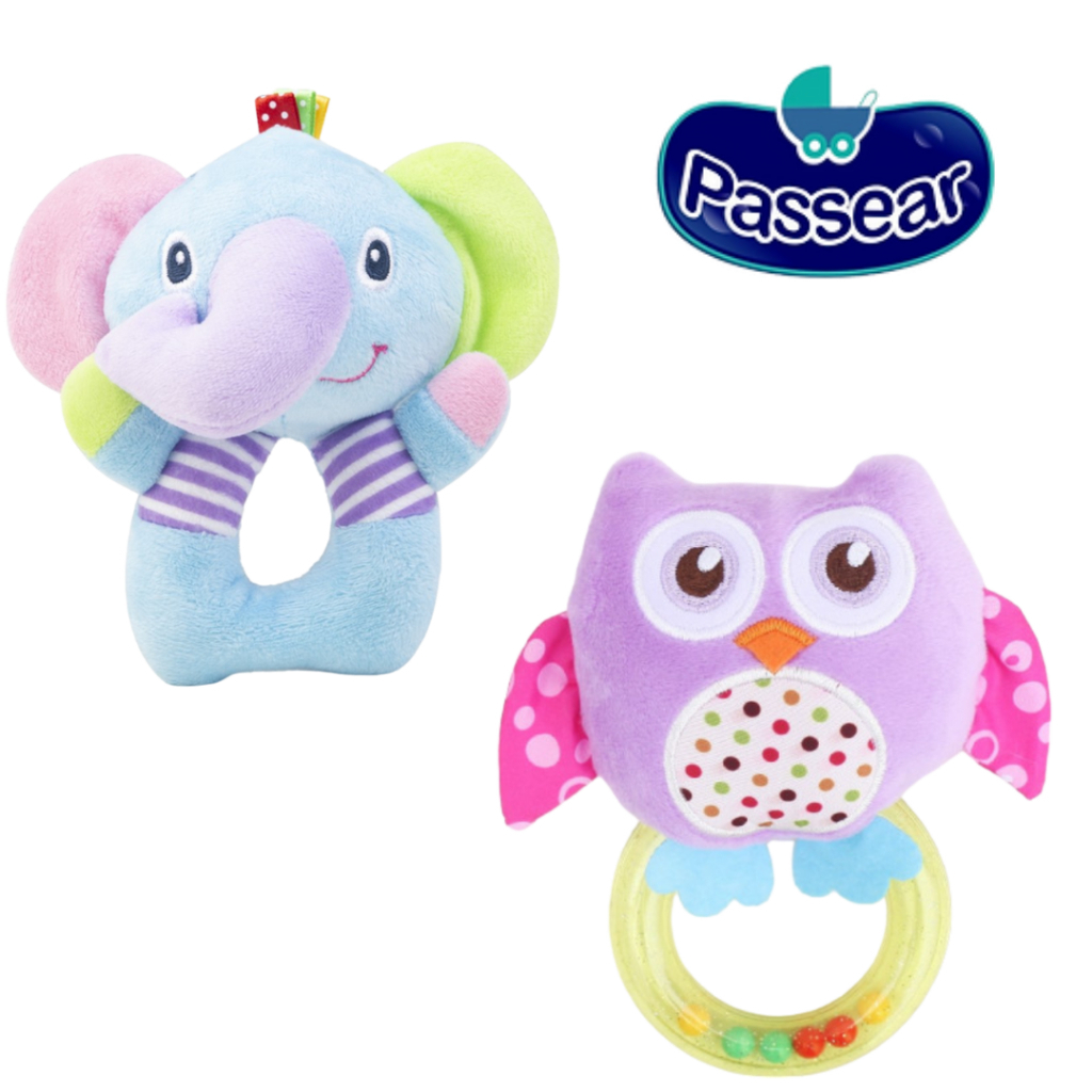 Chocalho Plush Brinquedo para Bebê Desenvolvimento e Estímulo Sensorial ...