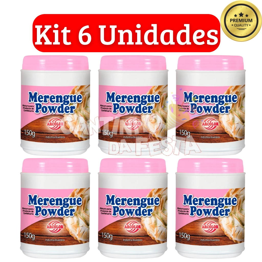 Kit 6 Unidades Merengue Powder 150g Arcolor – Fácil de Usar, Alta ...