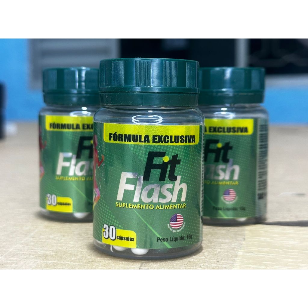 Kit 2 Fit Flash Moderno - 30 Cápsulas Original Suplemento Oficial ...