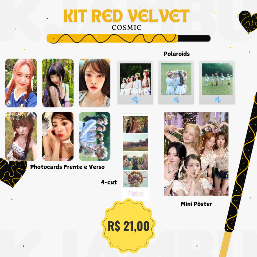 KIT KPOP RED VELVET COSMIC [LEIA A DESCRIÇÃO] | Shopee Brasil