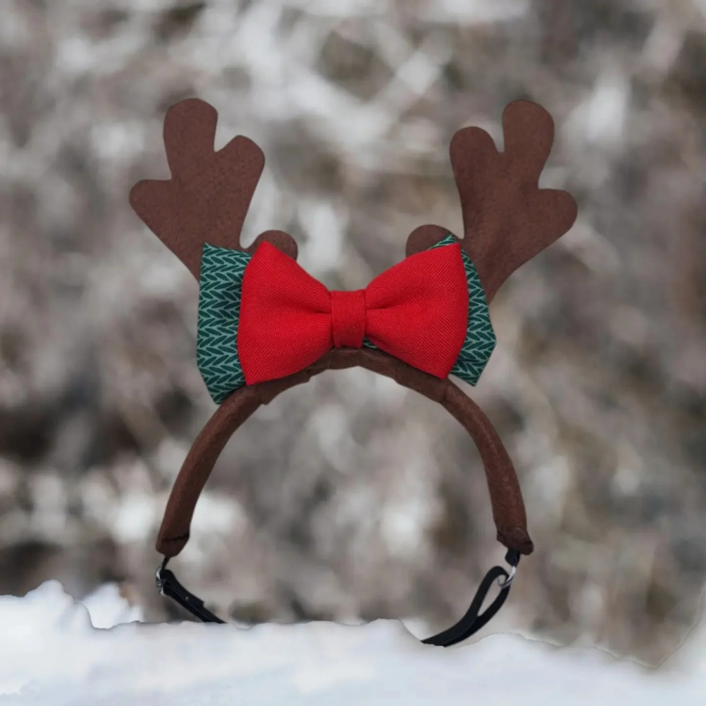 Tiara de Rena para Pet cães e gato de natal/ acessório natal para pet ...