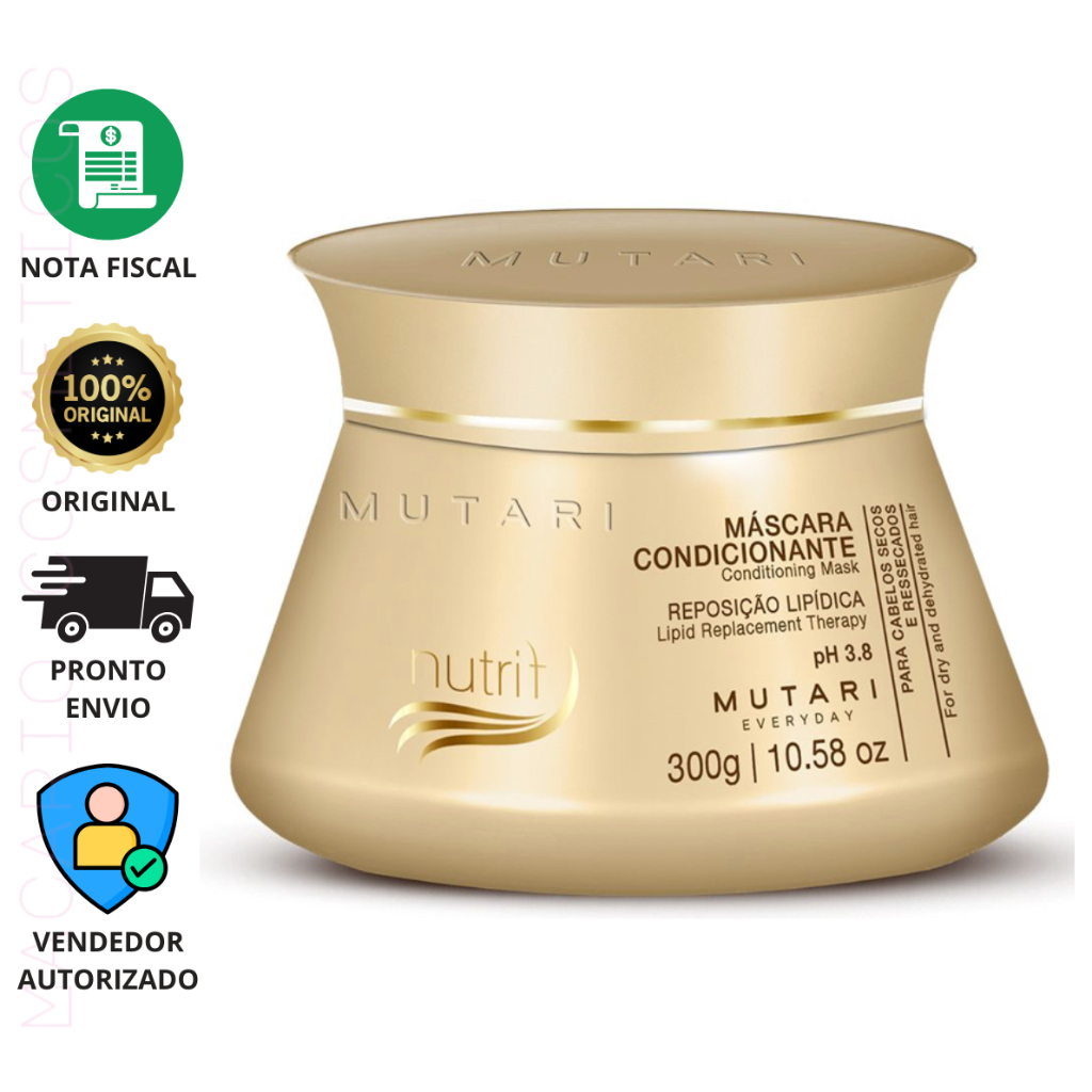 Máscara Nutrição Nutrit - 300g Mutari | Shopee Brasil