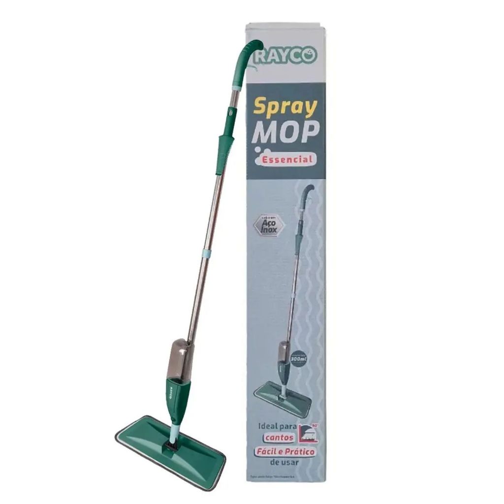 Mop Spray Rayco Essencial Multiuso + Escova de Microfibra Reutilizável ...