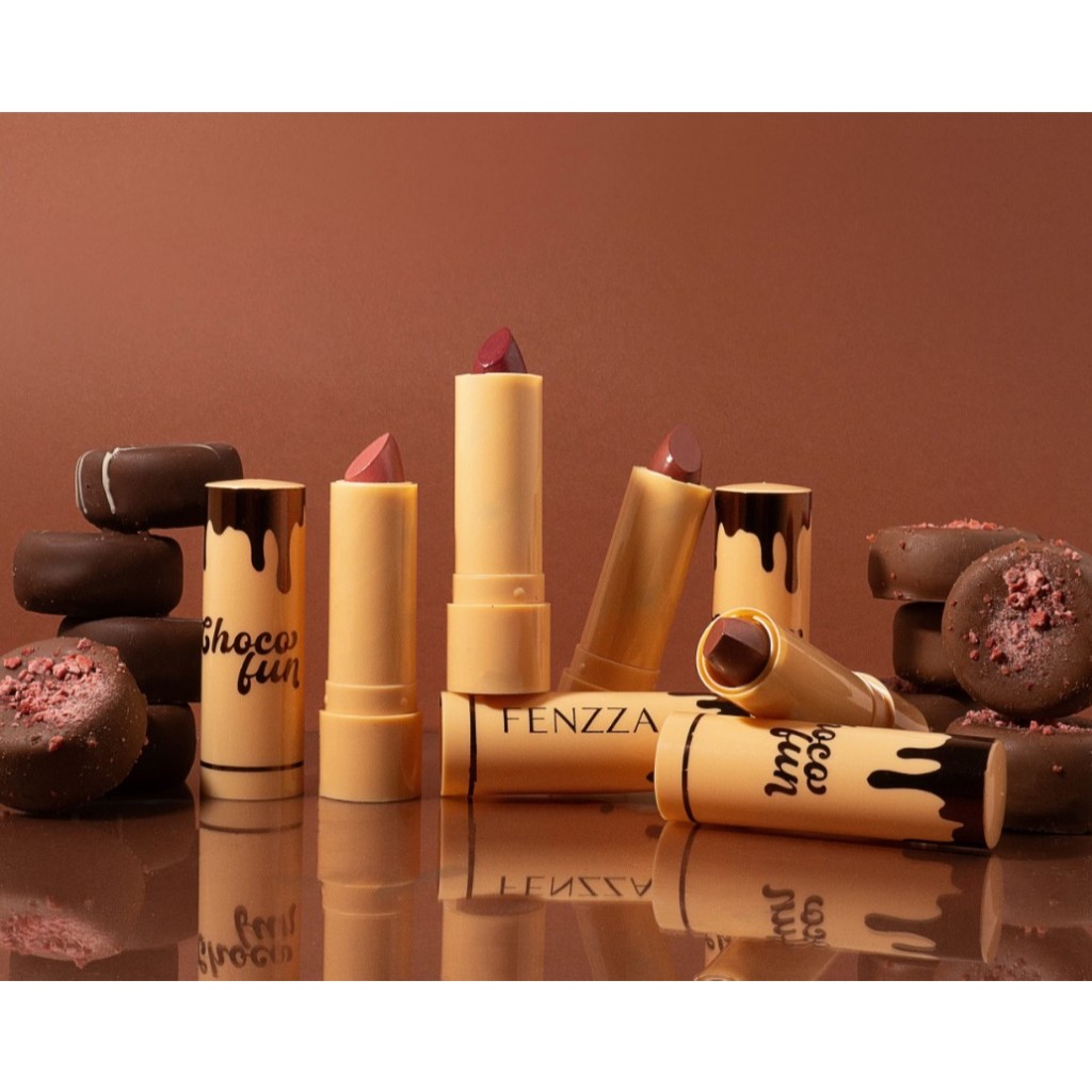 Batom Soft Matte Choco Fun Collection com Cheirinho de Chocolate Fenzza ...