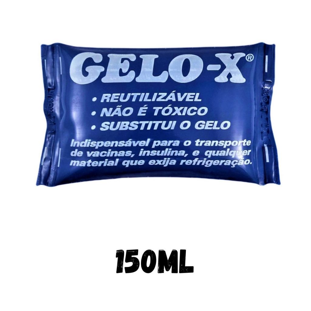 5 Gelox Artificial Flexível Reutilizável 150ml Gelo Azul | Shopee Brasil
