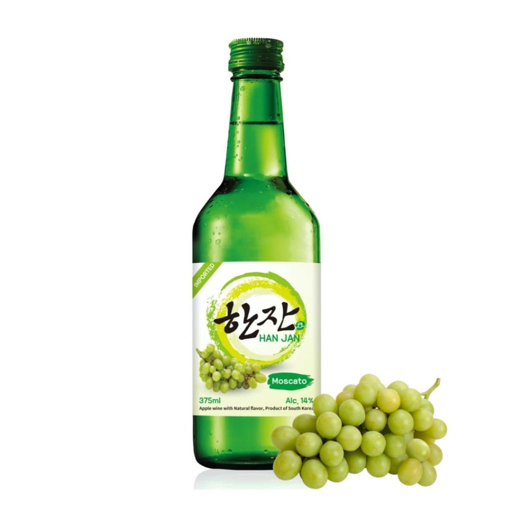 Soju Bebida Coreana Sabor Uva Hanjan Podo 375ml | Shopee Brasil