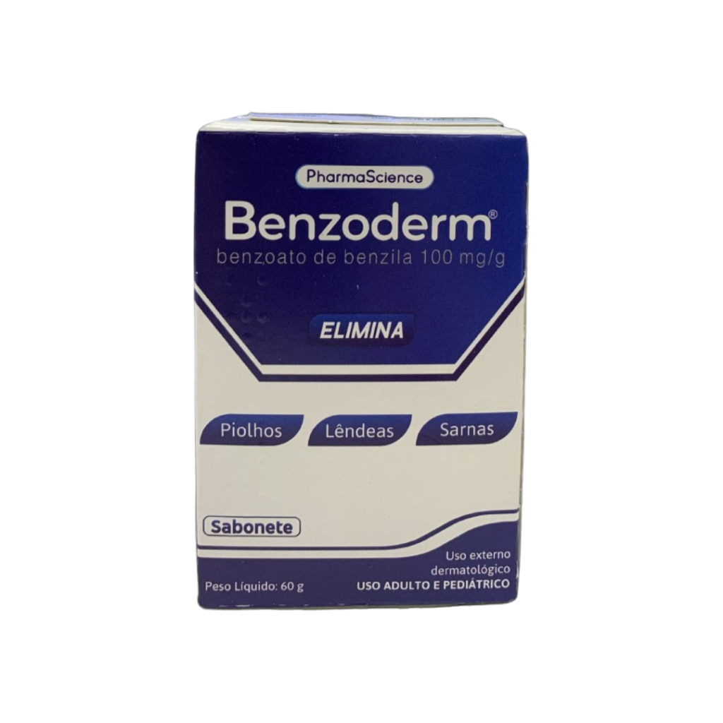 Sabonete Benzoderm 60g Elimina Piolhos e Sarnas | Shopee Brasil