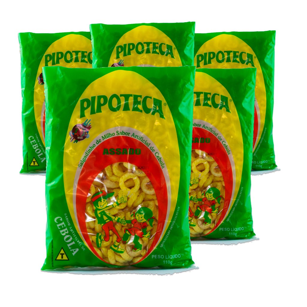 Salgadinho Pipoteca Sabor Cebola 10x Pacotes de 110 Gramas | Shopee Brasil