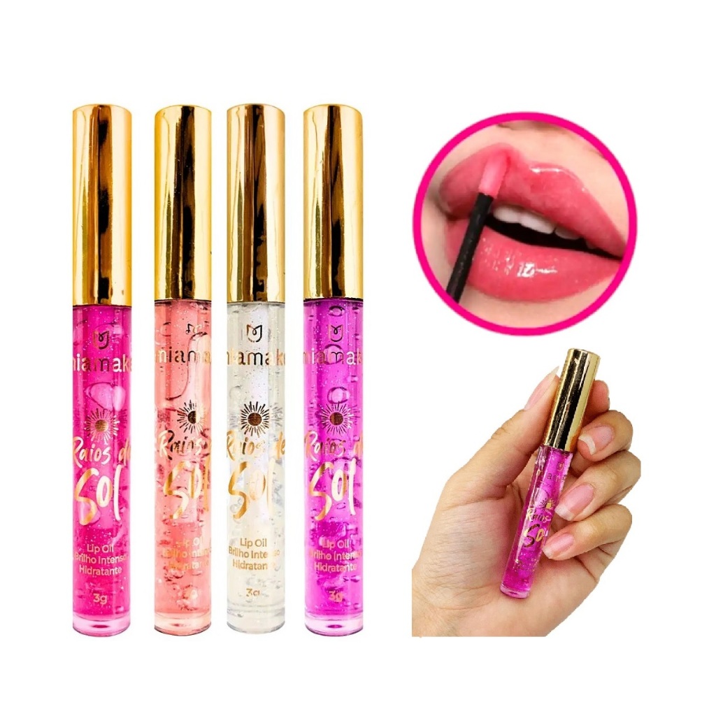 Lip Gloss Oil Barato Transparente Hidratante Brilho Labial Intenso ...