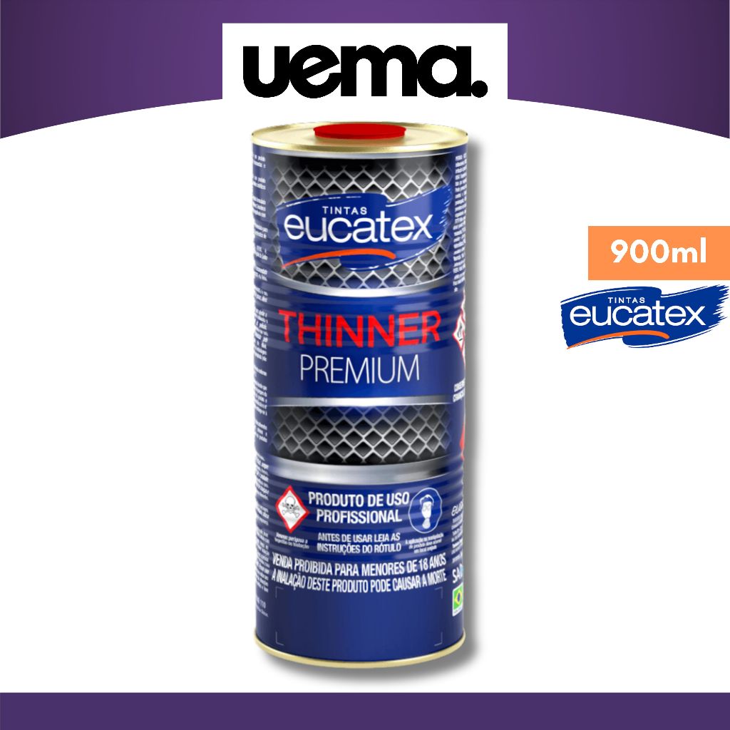 Thinner Diluição Solvente 9800 900ml Eucatex | Shopee Brasil