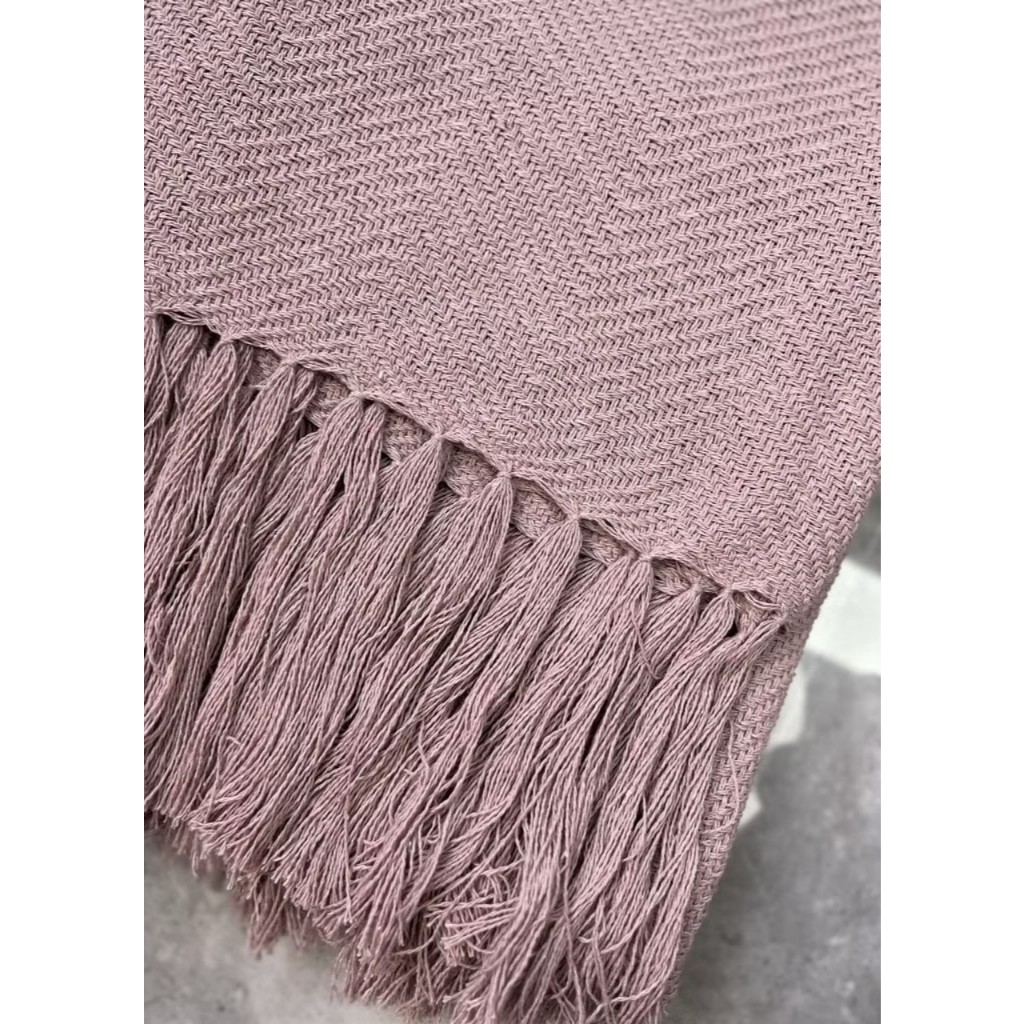 Manta Rose Rosa Seco Grossa 100% Algodão para Poltrona, Cama e Sofá com ...