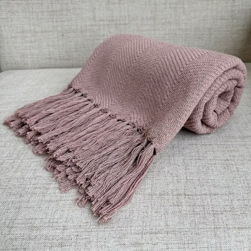 Manta Rose Rosa VIntage Decorativa 100% Algodão para Poltrona, Cama e ...