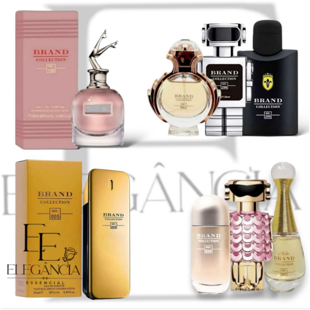 Perfume Miniatura Brand Collection 25ml Base de Óleo Perfume Feminino ...
