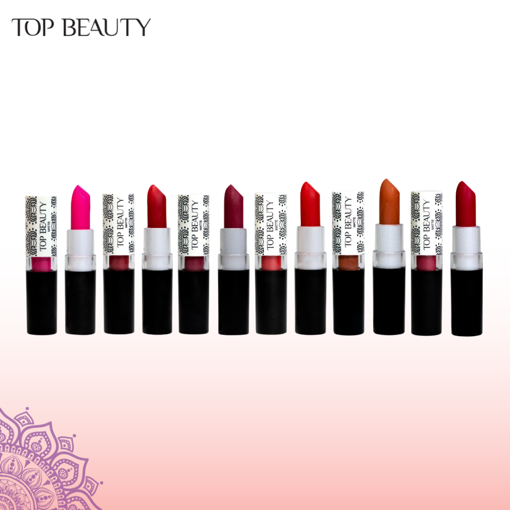 Kit Batom Matte Dry Lip 3,5g - Top Beauty (6un) | Shopee Brasil