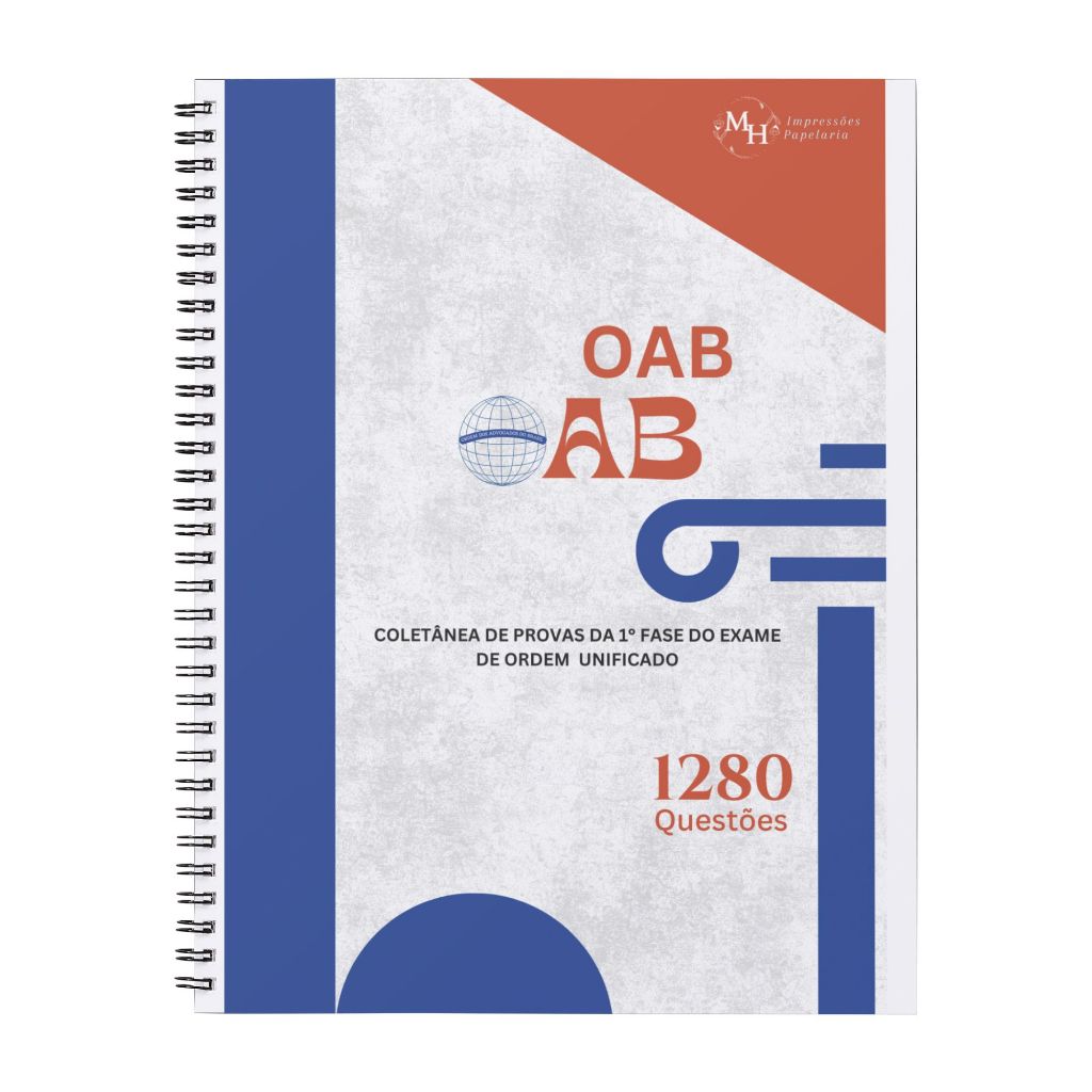 Apostila com provas da OAB 2025 - 1280 questões (1ª fase) + gabaritos ...