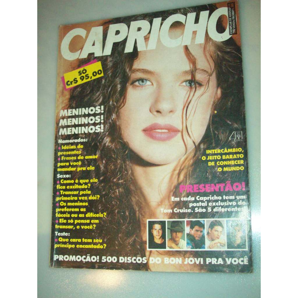 Revista Capricho 1990 - Entretenimento feminino , Mídia da época | Shopee Brasil