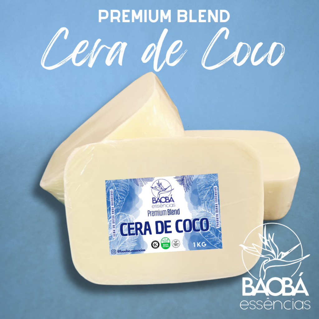 1Kg - Premium Blend CERA DE COCO - 100% Vegetal | Shopee Brasil
