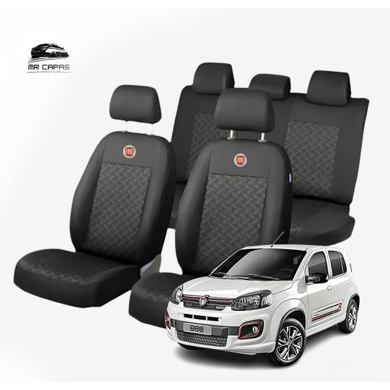 Capas de Banco Tecido Original Fiat Uno 1984 a 2021 Impermeável ...
