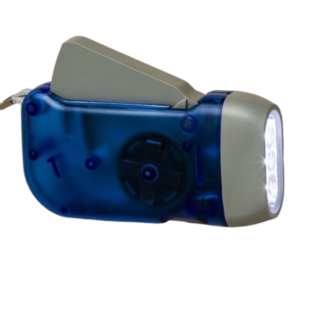 Lanterna Dinamo Azul Sem Pilha Com Dínamo 3 LEDs | Shopee Brasil