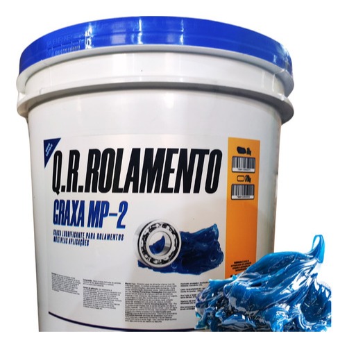 Graxa Azul De Lítio Para Rolamentos Uso Geral Multiuso Mp-2 - Balde ...