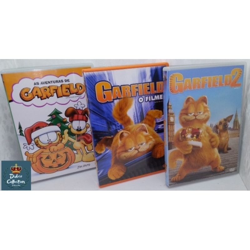 DVD Coleção Garfield O Filme, Garfield 2 e As Aventuras de Garfield - 3 ...