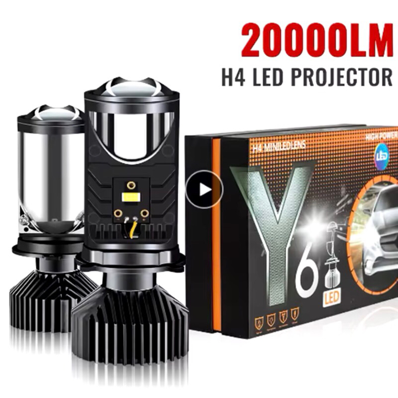 Led ultra projetor H4 Alta Potência Com Projetor 60w 6500k 12v 24v ...