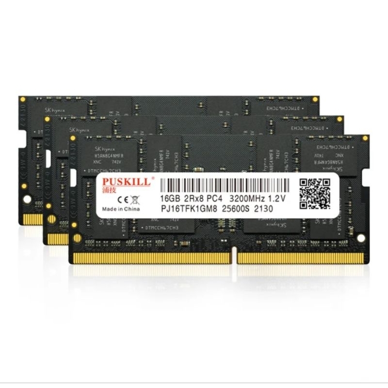 MEMÓRIA RAM DDR4 16GB 3200MHZ PUSKILL PARA NOTEBOOK NOVAS LACRADAS ...