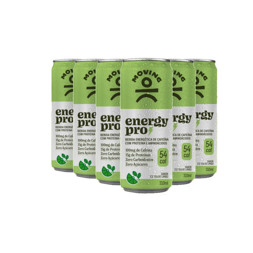 Bebida Protein Booster Moving Pro Limão e Ice Tea 310ml - Pack c/ 6 ...