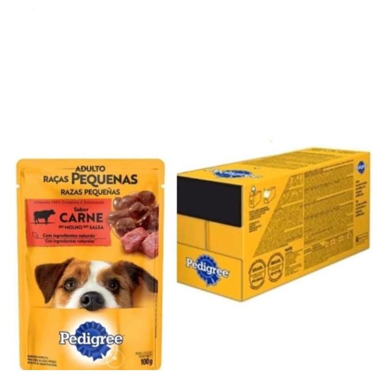 PEDIGREE SACHE 100g - KIT 36UND CARNE/FRANGO ADULTO RP CX PROMOCIONAL ...