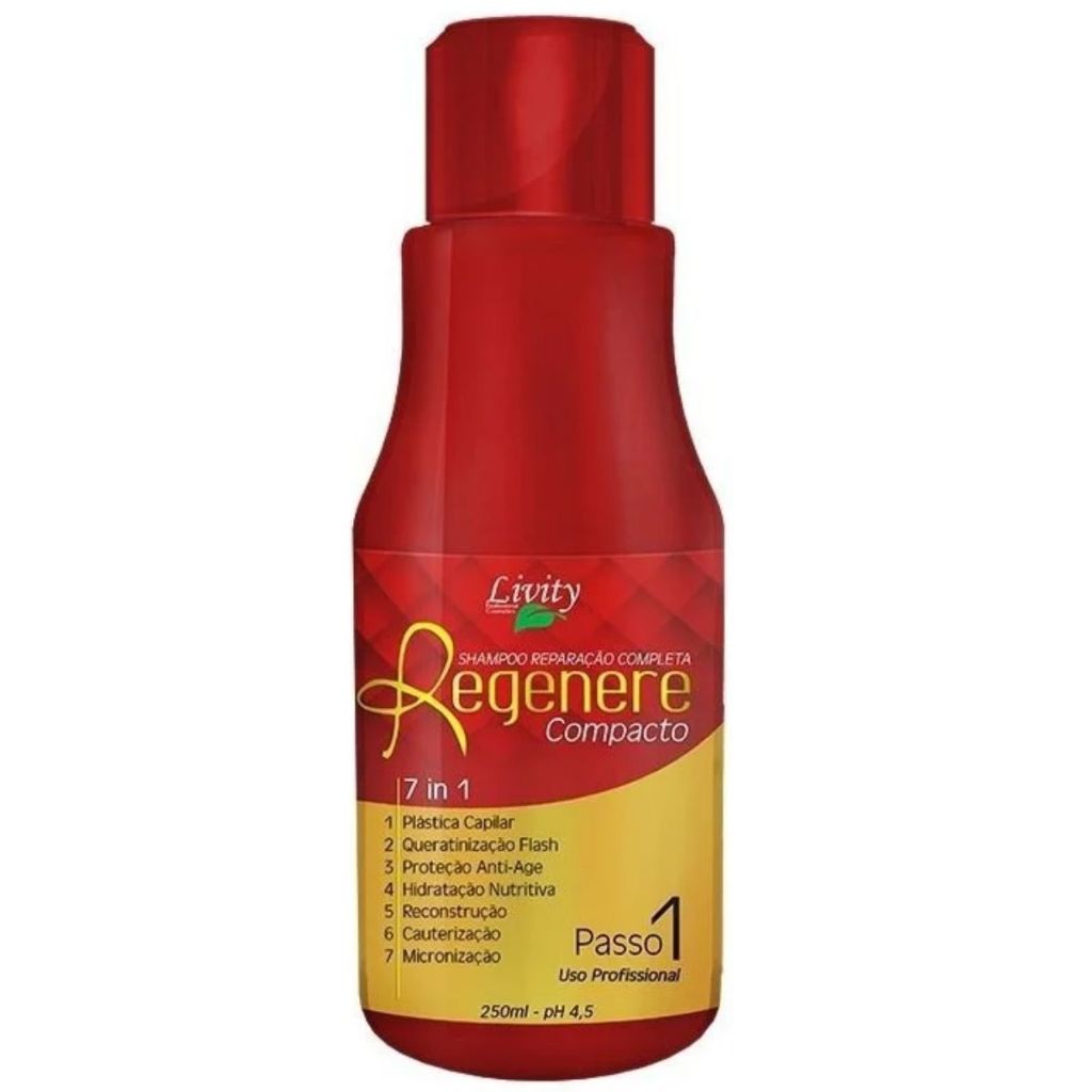 Shampoo Reparação Completa Regenere Pro Livity 250ml | Shopee Brasil
