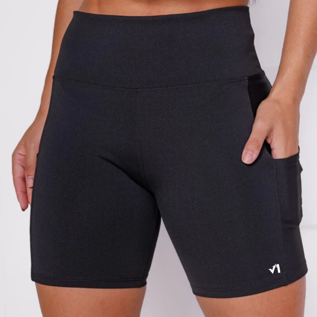Short Academia Corrida V1TTA Pocket Fitness com Bolso | Shopee Brasil
