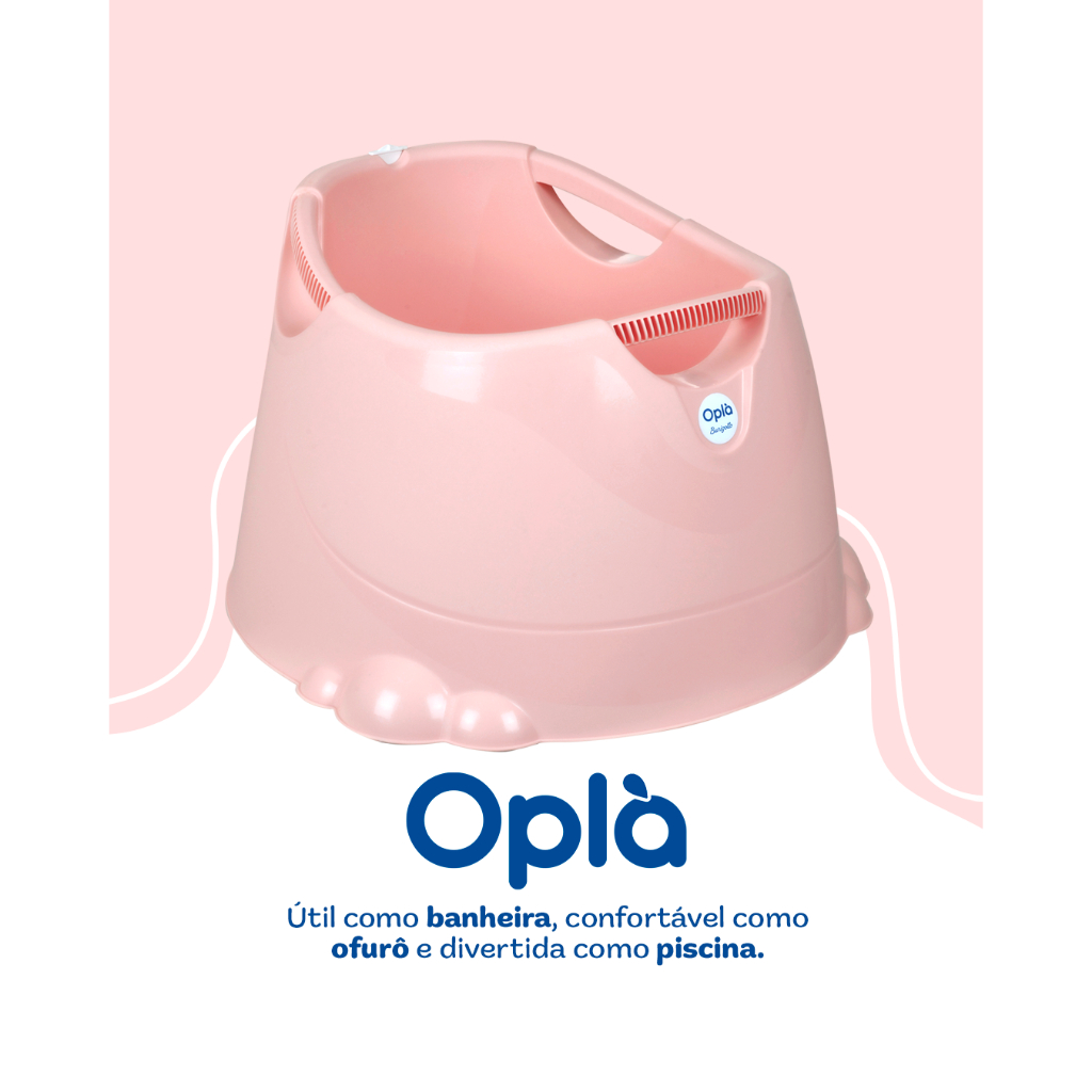 Banheira Ofuro Infantil Bebe Burigotto Oplá Rosa Azul Luxo Conforto ...