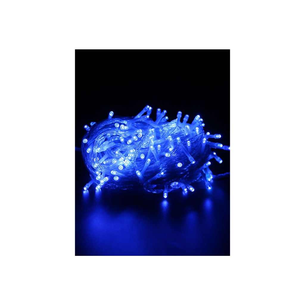 Pisca Pisca Cordão Led Azul Fio Transparente 9m 110v Natal | Shopee Brasil