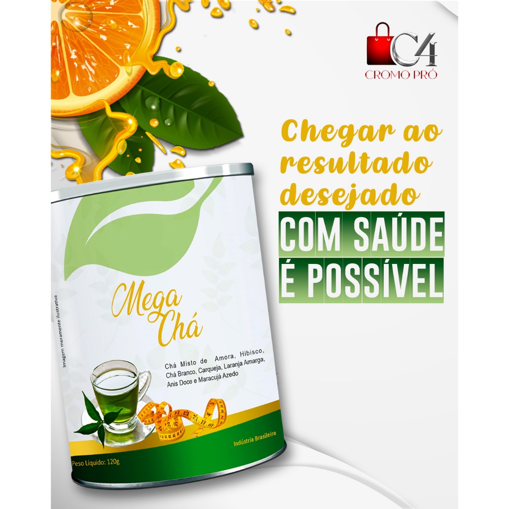 Mega Chá - O Melhor Chá do Brasil - Brasil Infinit | Shopee Brasil